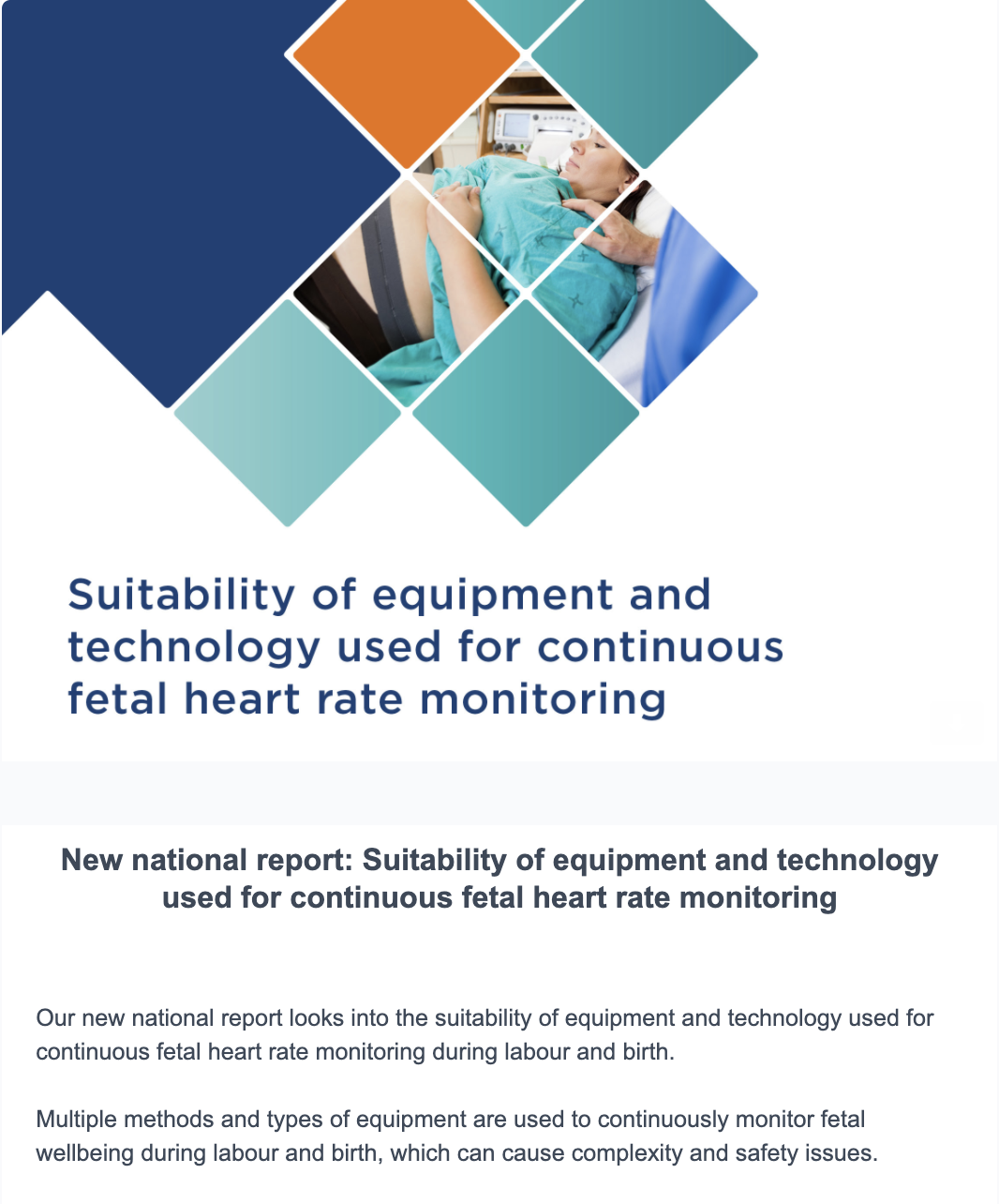 HSIB report (Foetal Monitoring) and new investigation Blood ...
