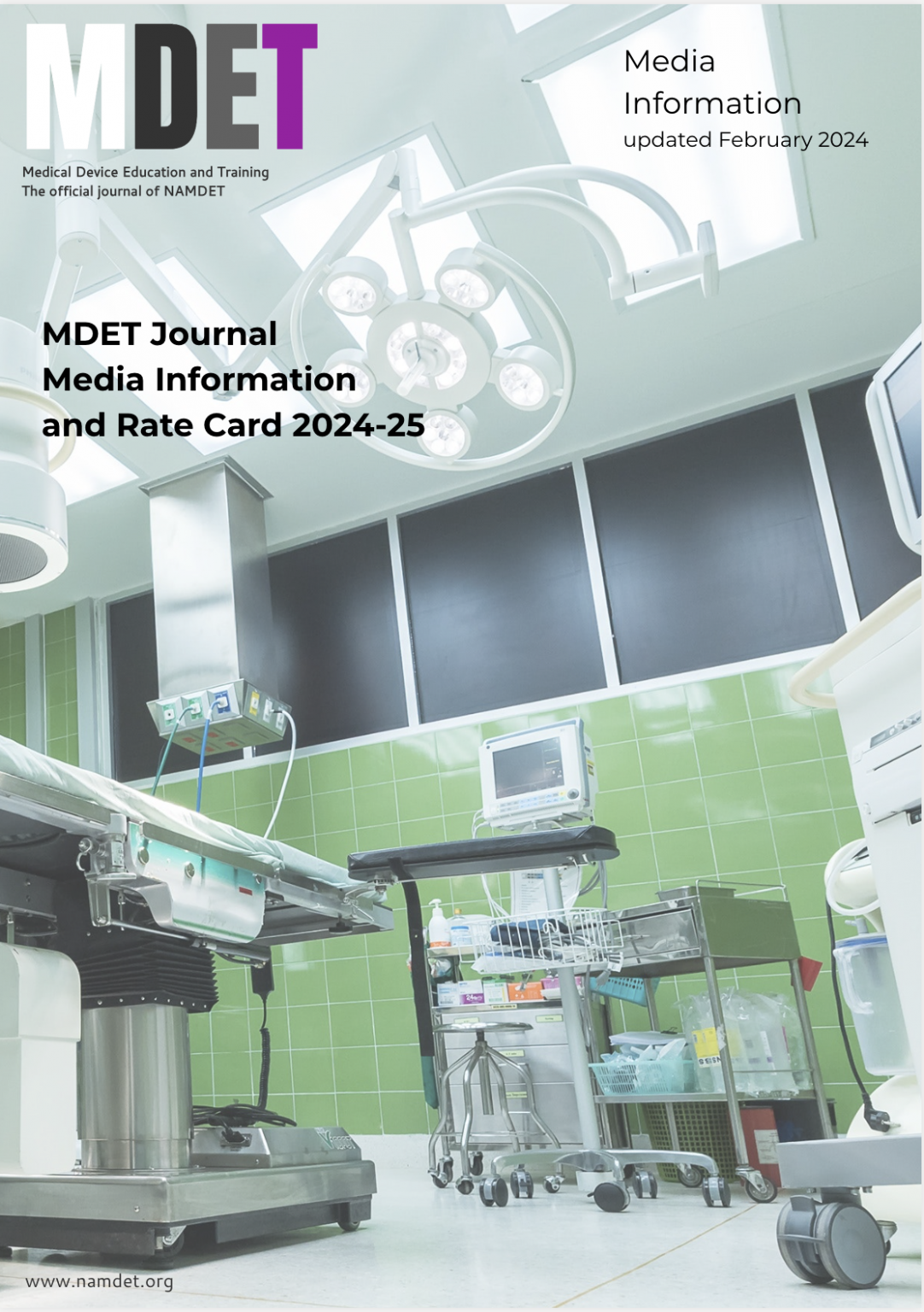 MDET Journal, Conference Programmes and Media Rate Cards – NAMDET